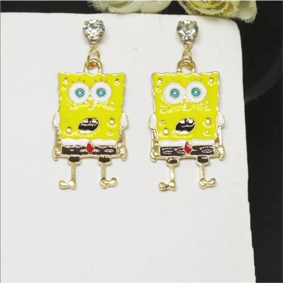 Jewelry | Aesthetic Cartoon Spongebob Squarepants Earrings | Poshmark